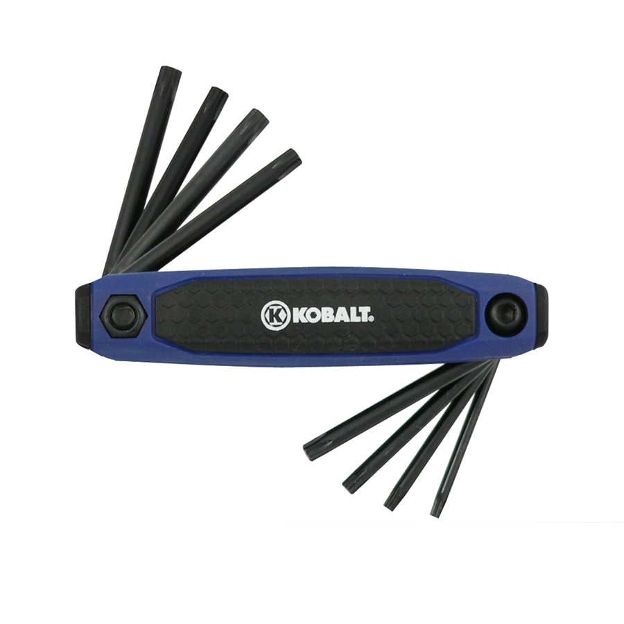 Kobalt 8-Piece Folding Flat End Hex Key Set at Lowes.com