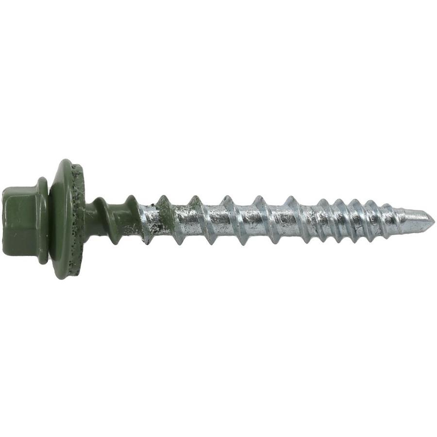 Hillman #10 x 1-1/2-in Green Powder Coating Self-drilling Roofing ...