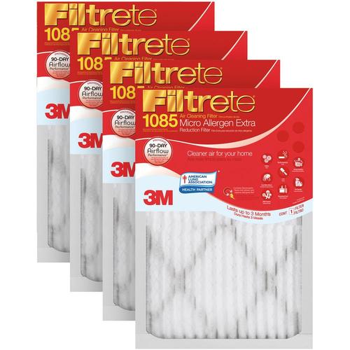 Filtrete 16-in x 25-in x 1-in 1085 MPR Allergen Defense Extra 4-Pack ...
