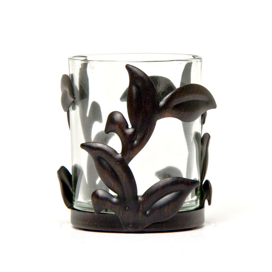 For Every Body 11-oz Glass and Iron Pillar Candle Holder at Lowes.com