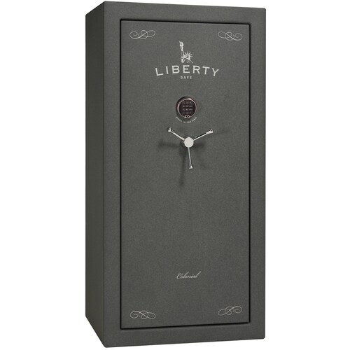 Liberty Colonial 25-Gun Textured Granite Gun Safe with Electronic Lock ...