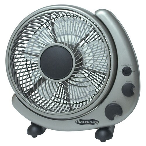 Soleus Air 10-in 3-Speed Oscillating High Velocity Fan at Lowes.com