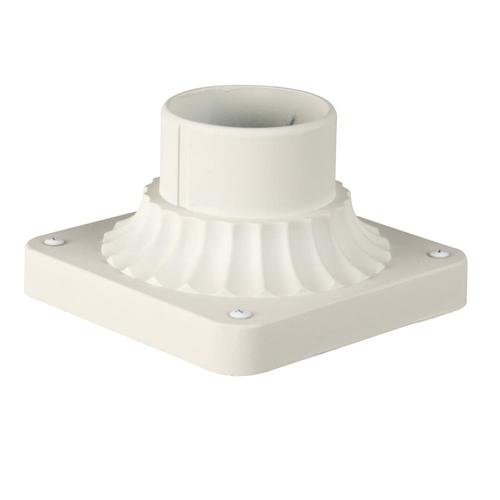 Craftmade Pole Adapter Cast-Watt 3.5-in Textured White Traditional Pier ...