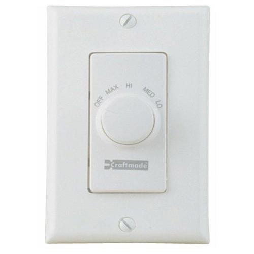 Craftmade 4 Speed Fan Control w/Decorative Plate in White at Lowes.com
