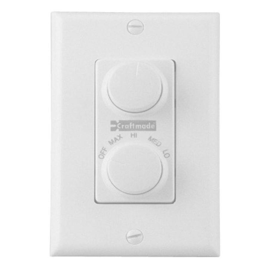 Craftmade Signature 4-Speed White Wall-mount Universal Ceiling Fan ...