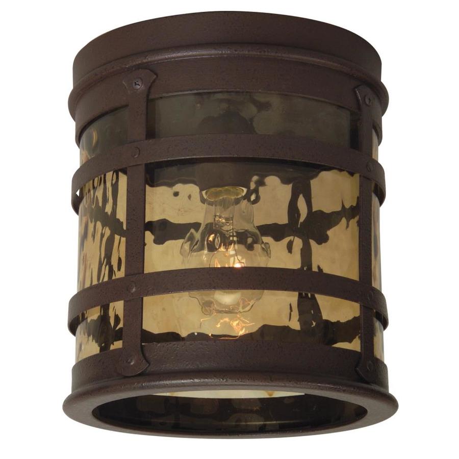 Craftmade Espana 8.31-in W Rustic Iron Outdoor Flush Mount Light in the ...