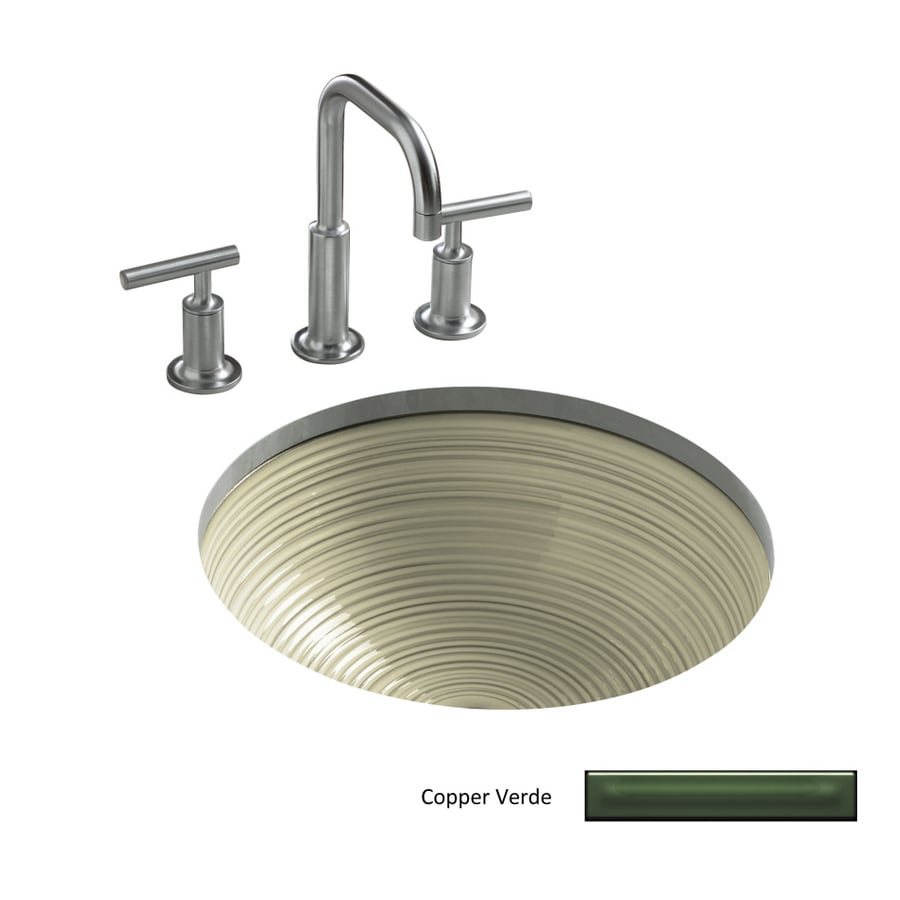 KOHLER Twirl Copper Verde Bath Sink at Lowes.com