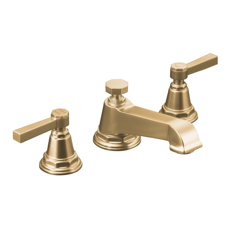 KOHLER Pinstripe Vibrant Brushed Bronze Widespread 2-handle WaterSense ...