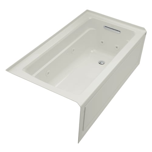 KOHLER Archer 32-in W x 60-in L Ice Grey Acrylic Rectangular Right-Hand ...