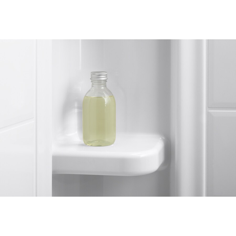 Sterling Ensemble White Vikrell Wall and Floor 4-Piece Alcove Shower ...