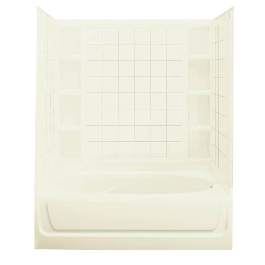 Sterling Ensemble Biscuit 4-Piece Bathtub Shower Kit (Common: 60-in x ...