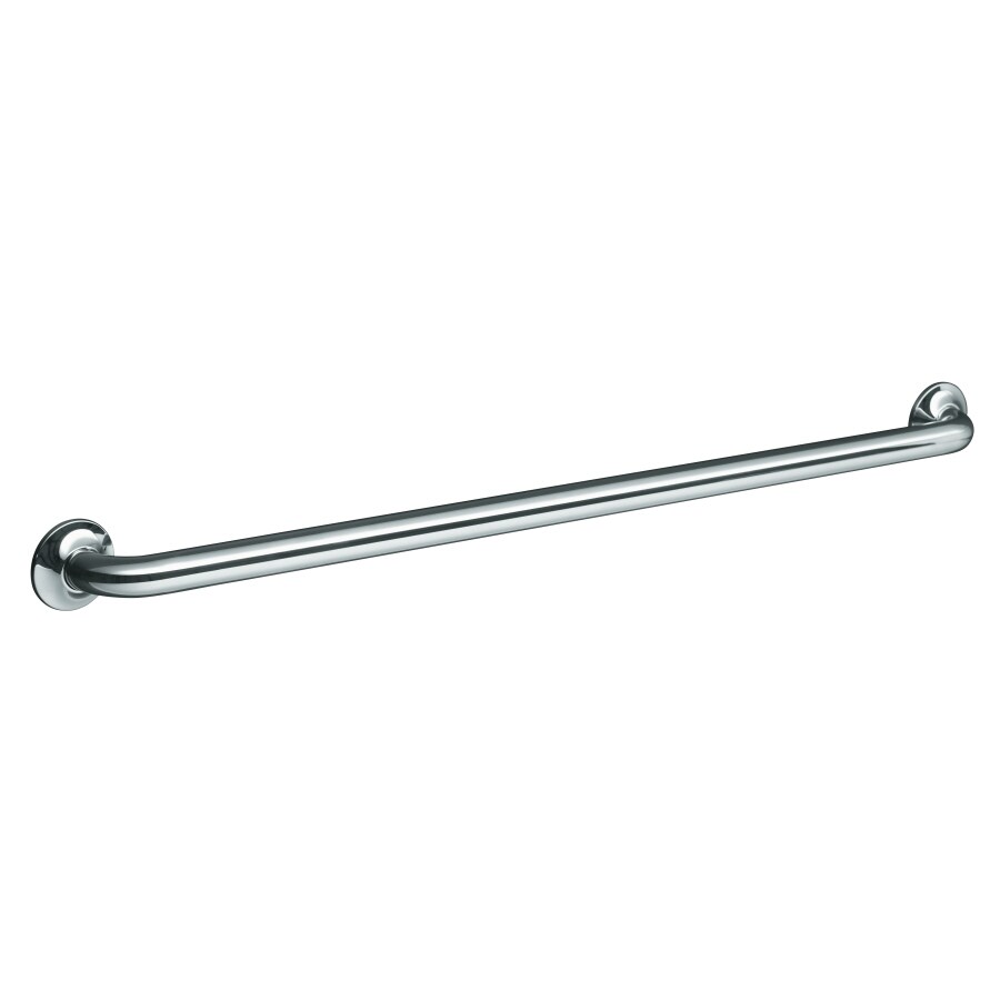 KOHLER Traditional 36-in Polished Stainless Wall Mount Grab Bar at ...