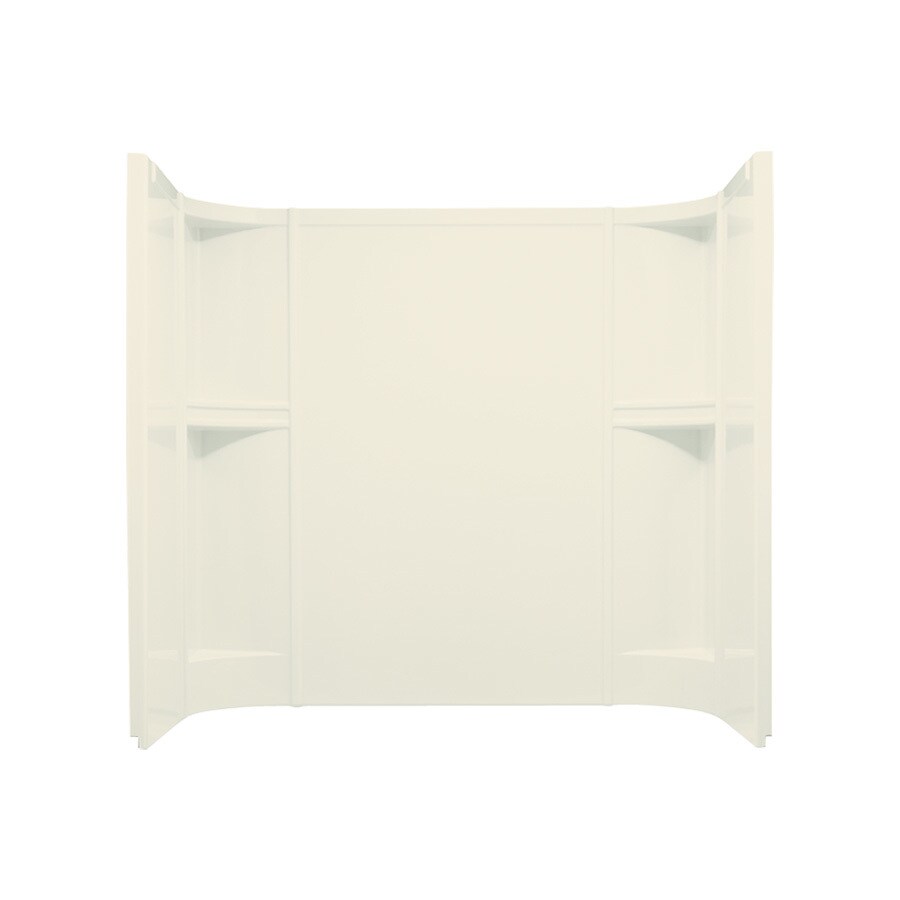 Sterling Accord Biscuit Vikrell Bathtub Wall Surround (Common: 60-in x ...