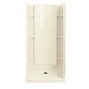 Sterling Accord Biscuit Vikrell Wall and Floor 4-Piece Alcove Shower ...