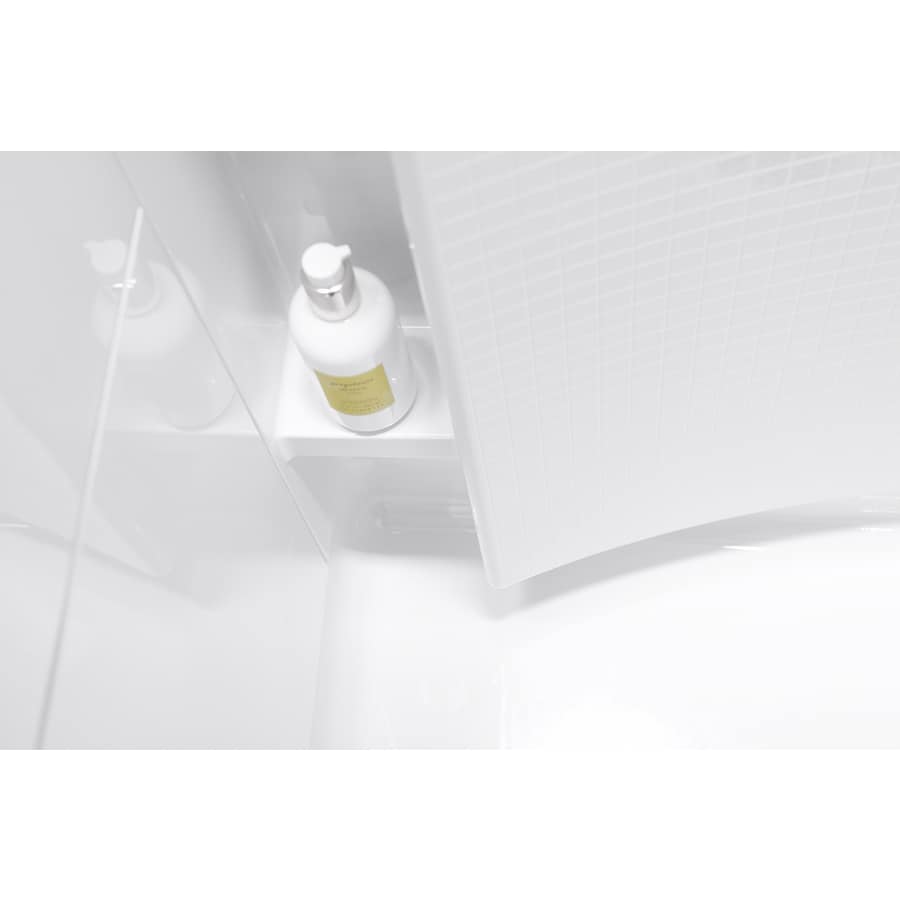 Sterling Accord Biscuit Vikrell Wall and Floor 4-Piece Alcove Shower ...