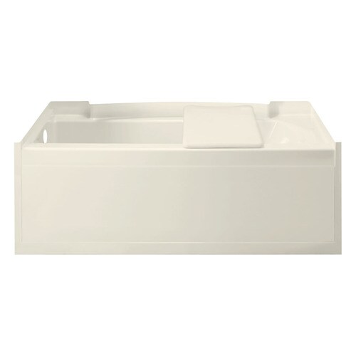 Sterling Accord 32-in W x 60-in L Biscuit Vikrell Rectangular Left-Hand ...