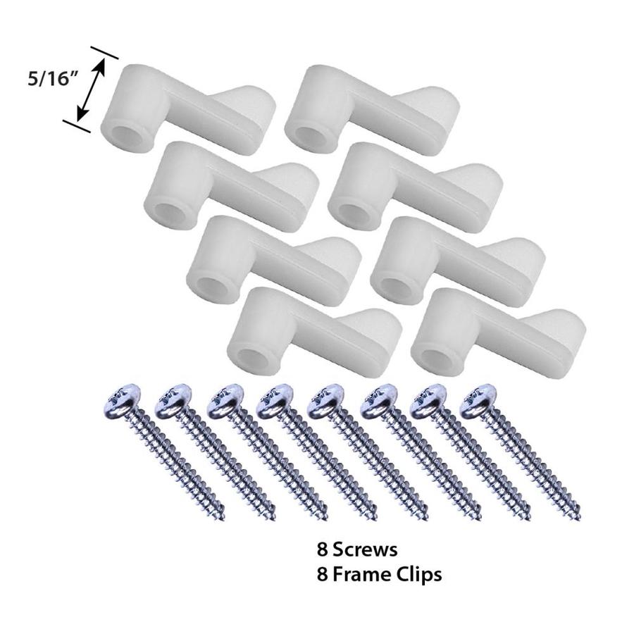 SCREENGUARD 8-Pack 0.3125-in White Clip in the Window Screen Clips ...