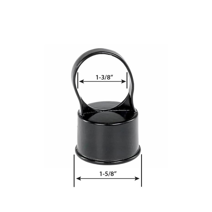 YARDLINK 1-5/8-in Black Metal Chain Link Fence Eye Top in the Chain ...