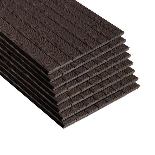 Trex Select 64-Pack 12-ft Woodland Brown Composite Deck Board at Lowes.com