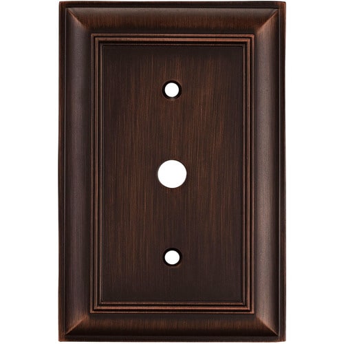 Allen + roth Cosgrove 1-Gang Oil-Rubbed Bronze Single Wall Plate at ...