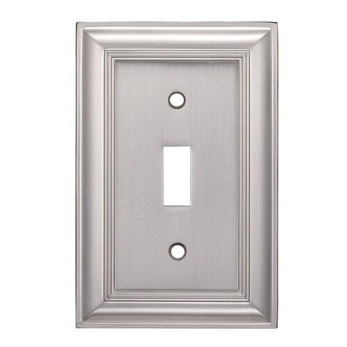 allen + roth Cosgrove 1-Gang Satin Nickel Single Toggle Wall Plate in ...