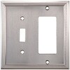 Allen + roth Market 2-Gang Satin Nickel Double Wall Plate at Lowes.com