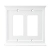 Allen + roth 2-Gang White Wall Plate at Lowes.com