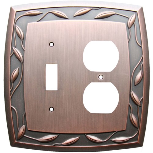 allen + roth Eastview 2-Gang Dark Oil-Rubbed Bronze Double Toggle ...