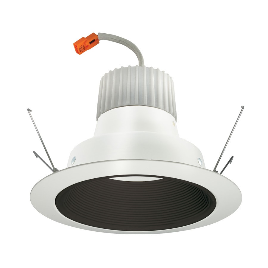 Juno 65-Watt Equivalent Black Dimmable LED Recessed Retrofit Downlight ...