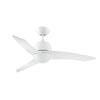 Kendal Lighting Scimitar 44-in White Indoor Ceiling Fan with Light Kit ...