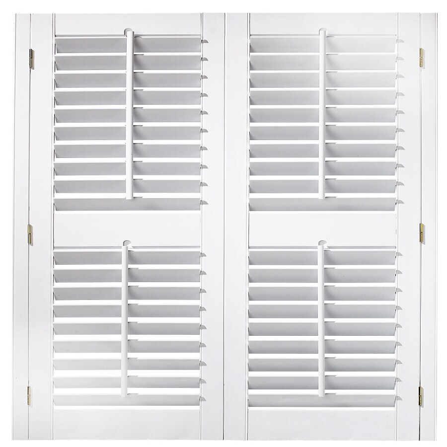 Basic Blindz 27"W x 74"H Fauxwood Plantation Shutters at Lowes.com