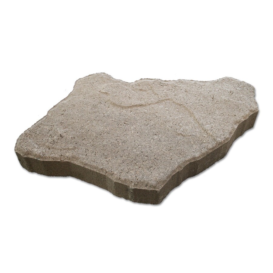12-in L x 18-in W x 2-in H Concrete Interlocking Patio Stone in the ...