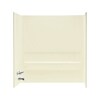 Mustee Topaz Biscuit Fiberglass Bathtub Wall Surround (Common: 30-in x ...
