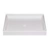Mustee Durabase White Fiberglass Shower Base 42-in W x 36-in L with ...