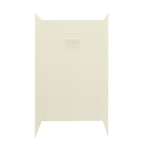 Swanstone Bone Shower Wall Surround Side And Back Wall Kit (Common: 36 ...