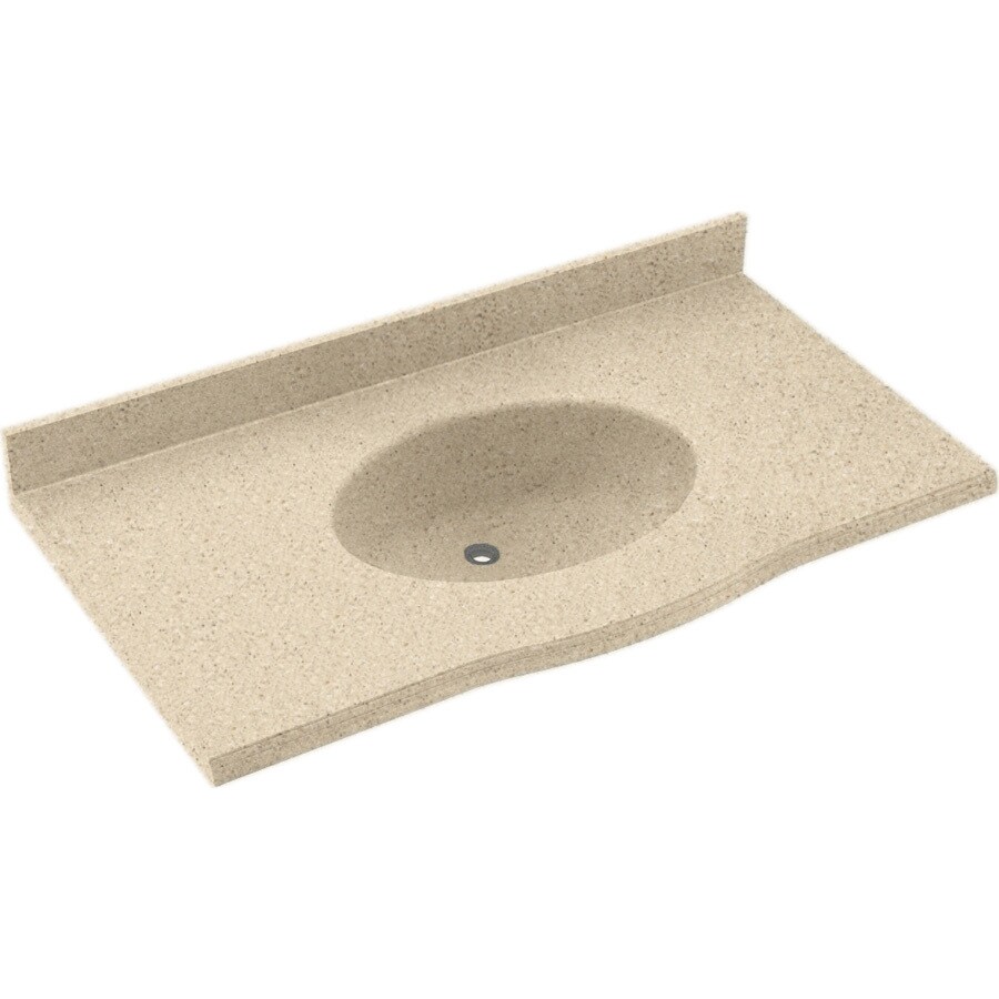 Swanstone Europa Bermuda Sand Solid Surface Intergral Single Sink ...