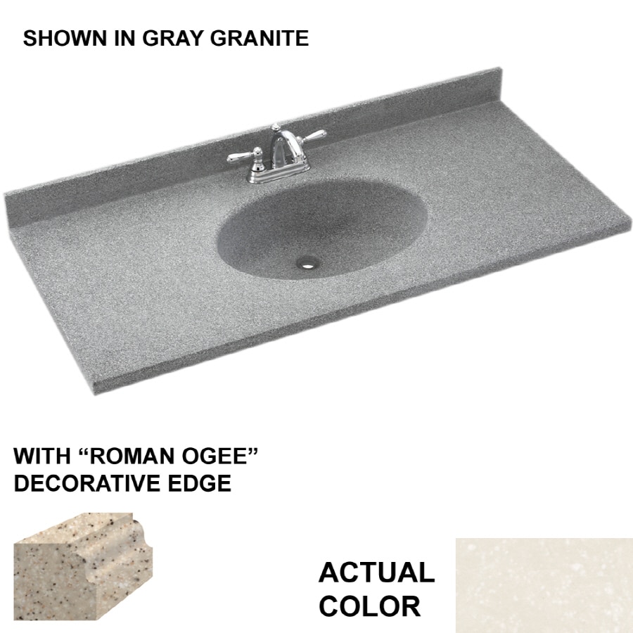 Swanstone 31"W x 22.5"D Tahiti Ivory Composite Vanity at Lowes.com