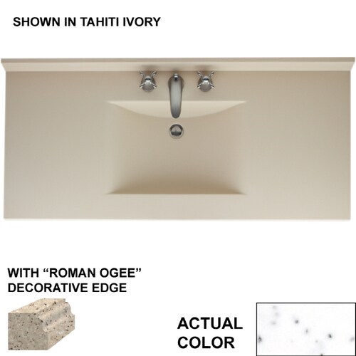 Swanstone Contour Arctic Granite Solid Surface Integral Single Sink ...