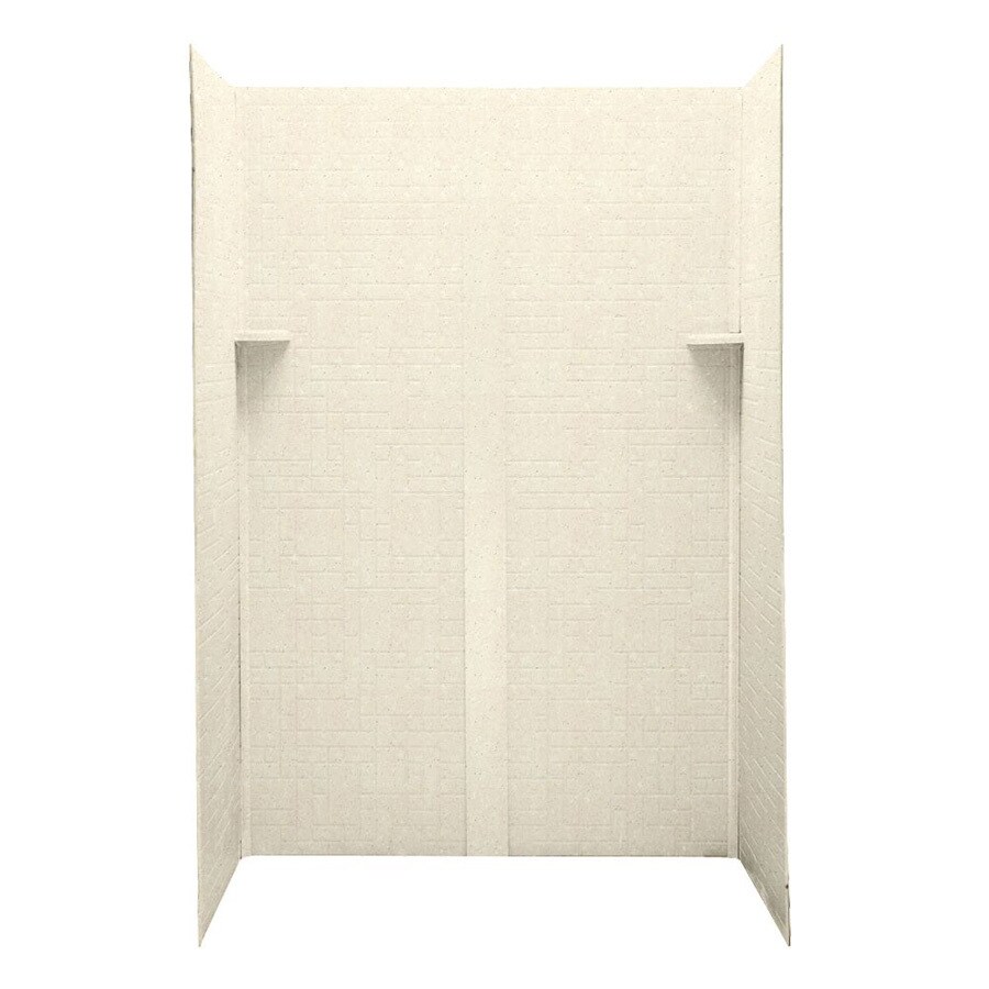 Swanstone Pebble Solid Surface Shower Wall Surround Side and Back ...