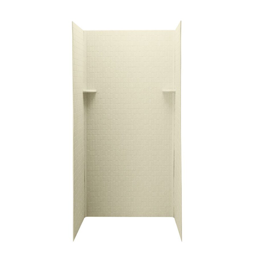 Swanstone Bone Solid Surface Shower Wall Surround Side and Back Panels ...