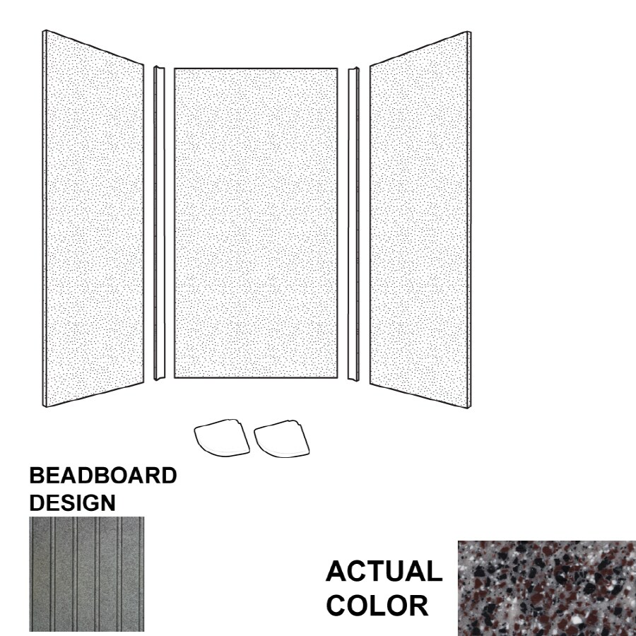 Swanstone Purple Sage One-Piece Shower Wall Surround (36-in) at Lowes.com