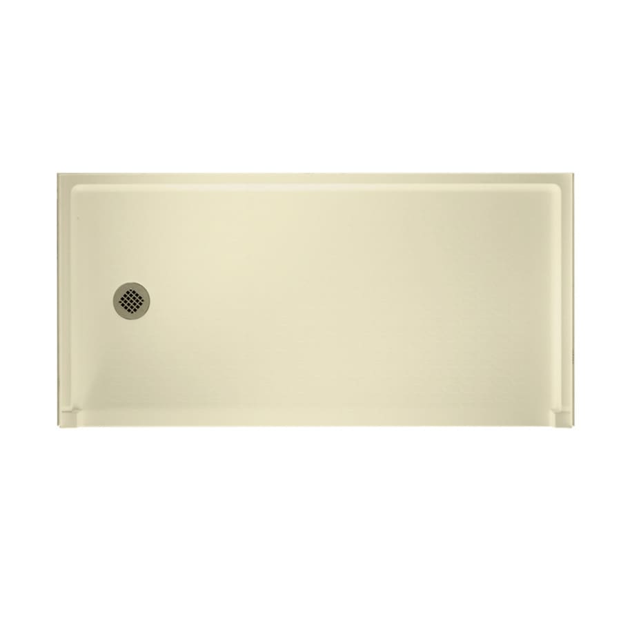 Swanstone Veritek Bone Fiberglass/Plastic Composite Shower Base (Drain ...