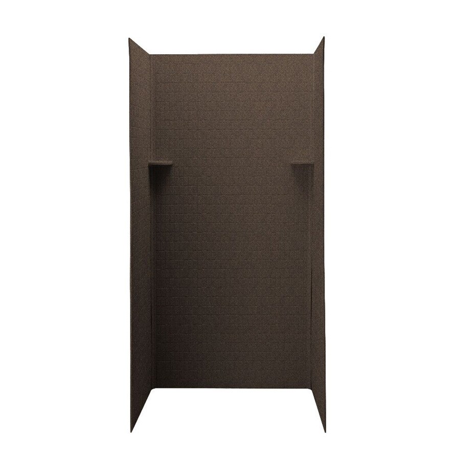 Swanstone Sierra Solid Surface Shower Wall Surround Side and Back ...