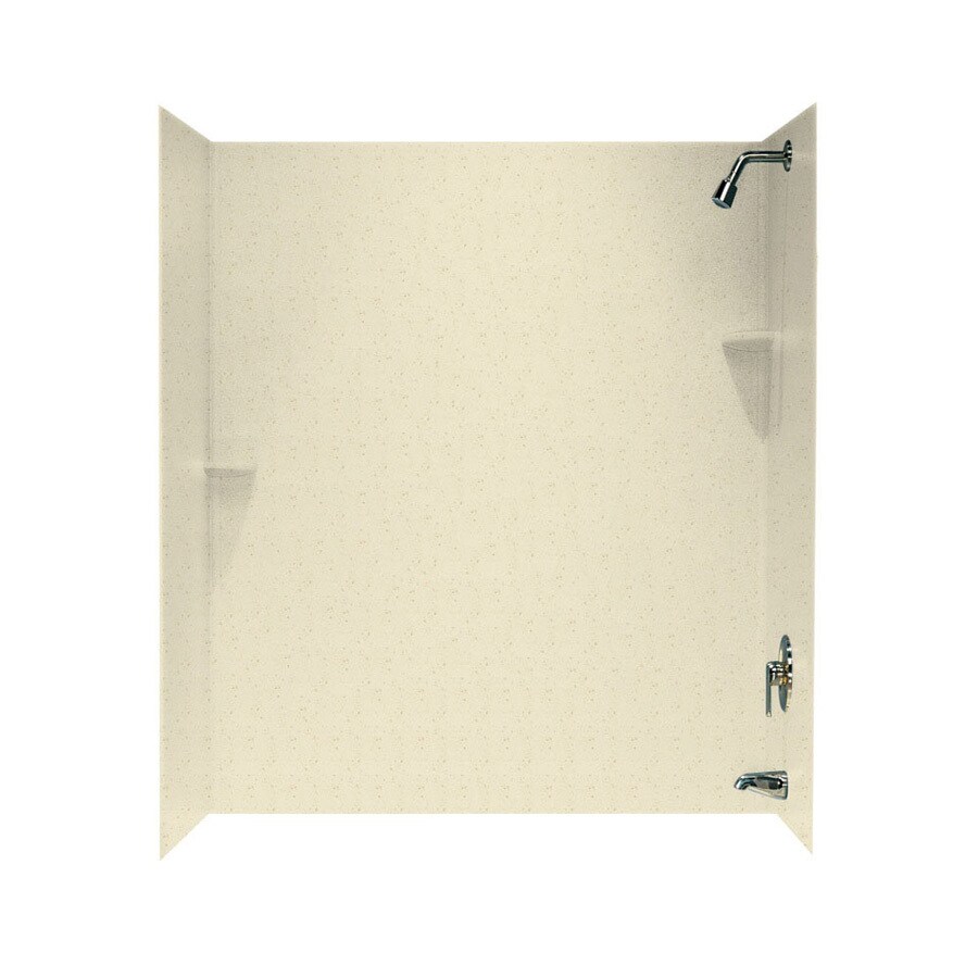 Swanstone 30-in W x 72-in H x 60-in L 3-Piece Caraway Seed Solid ...