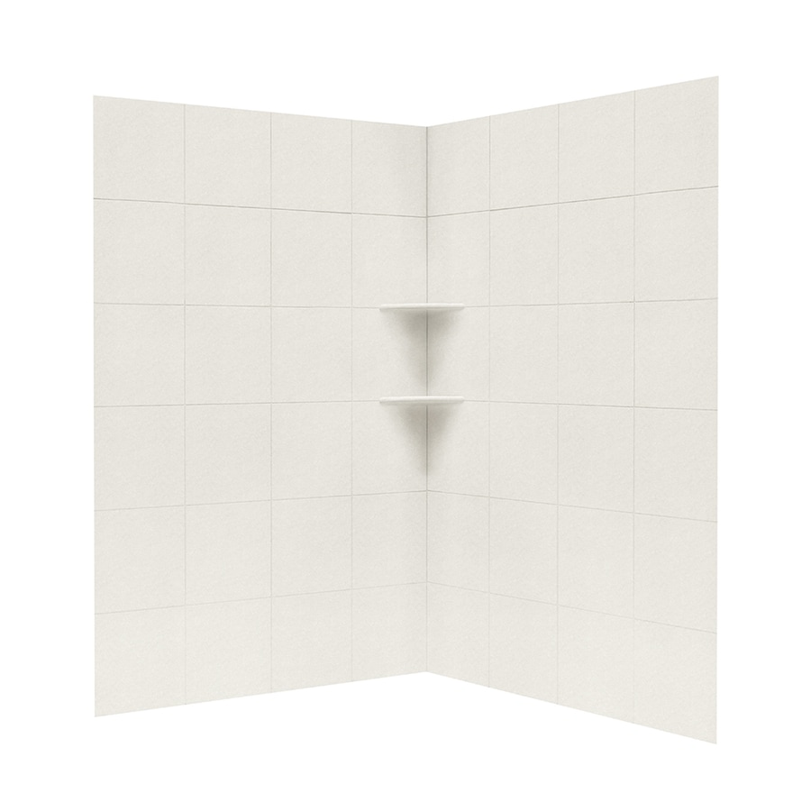 Swanstone Glacier Solid Surface Shower Wall Surround Corner Wall Panel ...
