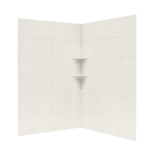 Swanstone Glacier Solid Surface Shower Wall Surround Corner Wall Panel ...