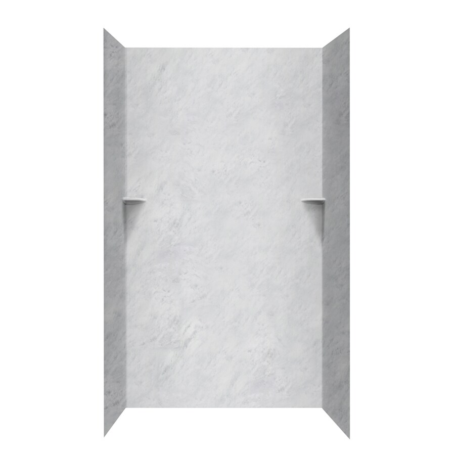 Swanstone Tundra Solid Surface Shower Wall Surround Side and Back ...