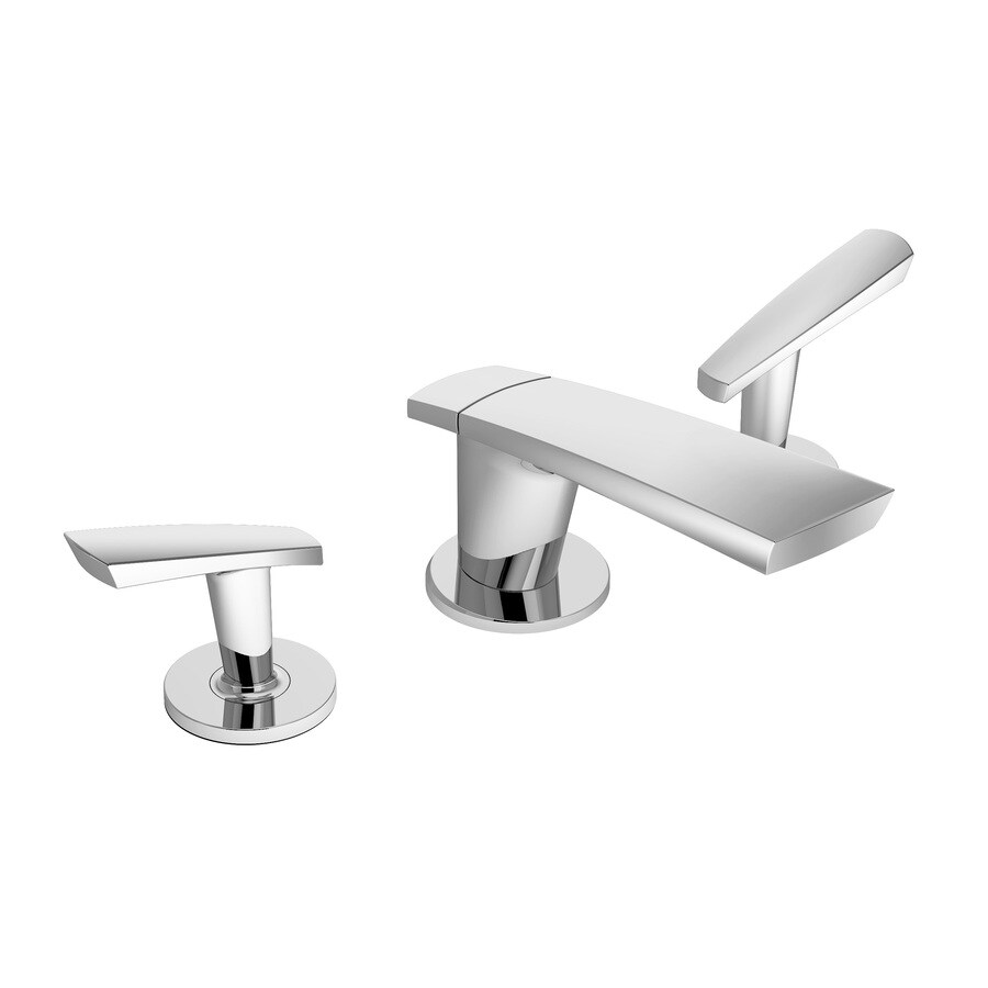 Symmons Naru Chrome Widespread 2-handle WaterSense Bathroom Sink Faucet ...