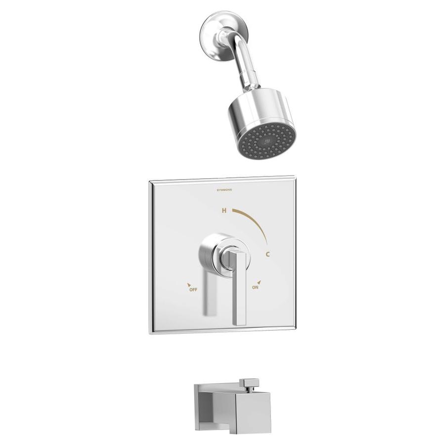 Symmons Duro Polished Chrome 1-Handle Bathtub and Shower Faucet in the ...