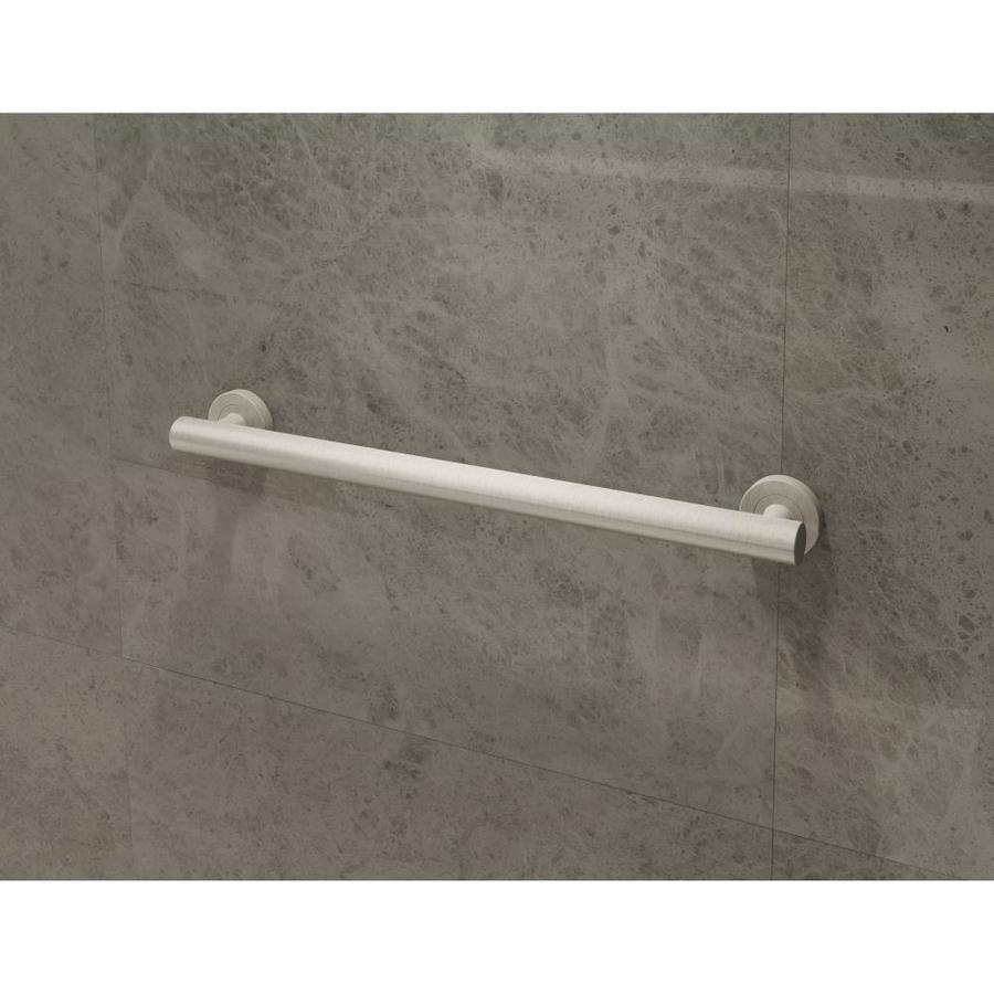 Symmons Dia 18-in Satin Nickel Wall Mount (ADA Compliant) Grab Bar in ...